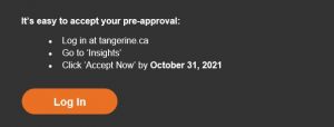 Applying for a Tangerine Bank Mastercard Credit Card - The Lifestyle Digs